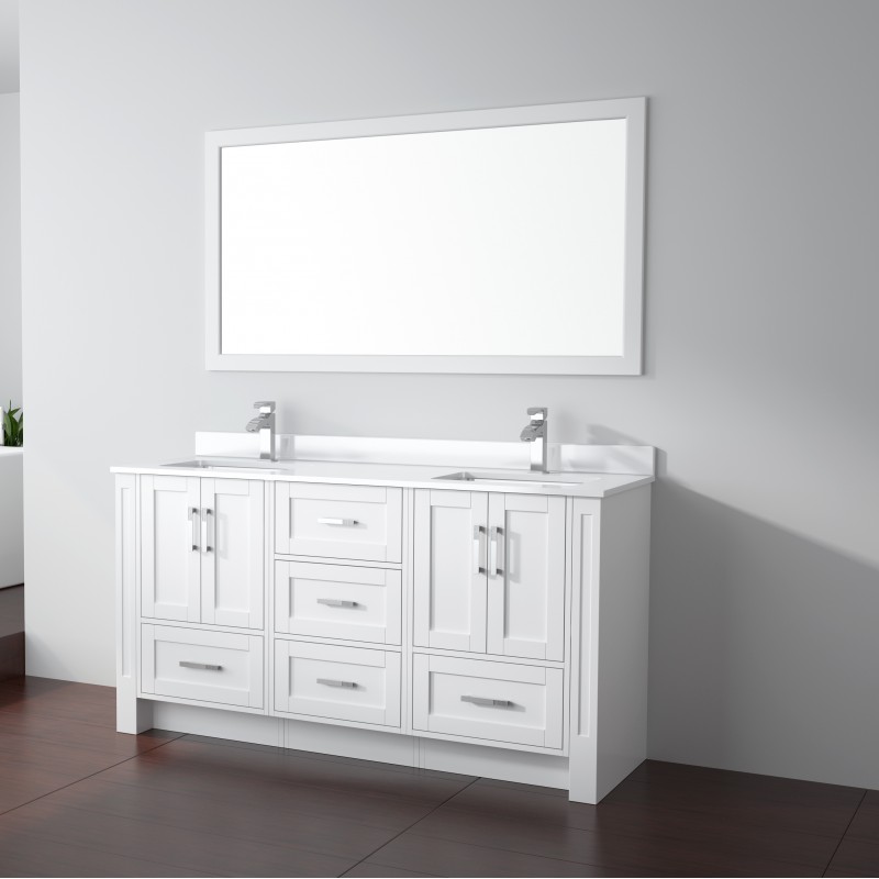 Flow Floor Mount 64” Double Sink Vanity – Freestanding Bathroom ... Flow Floor Mount 64” Double Sink Vanity – Freestanding Bathroom ...