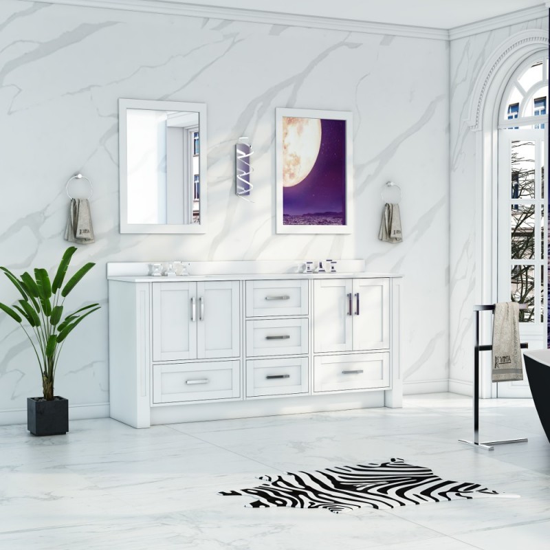 Flow Floor Mount 85” (33018303) Double Sink Vanity – Freestanding ...